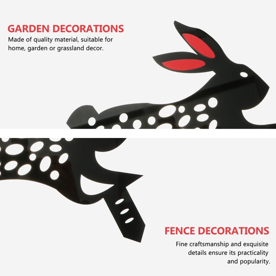 1pc Cartoon Lawn Decoration Decorative Rabbit Shape Garden Billboard ...