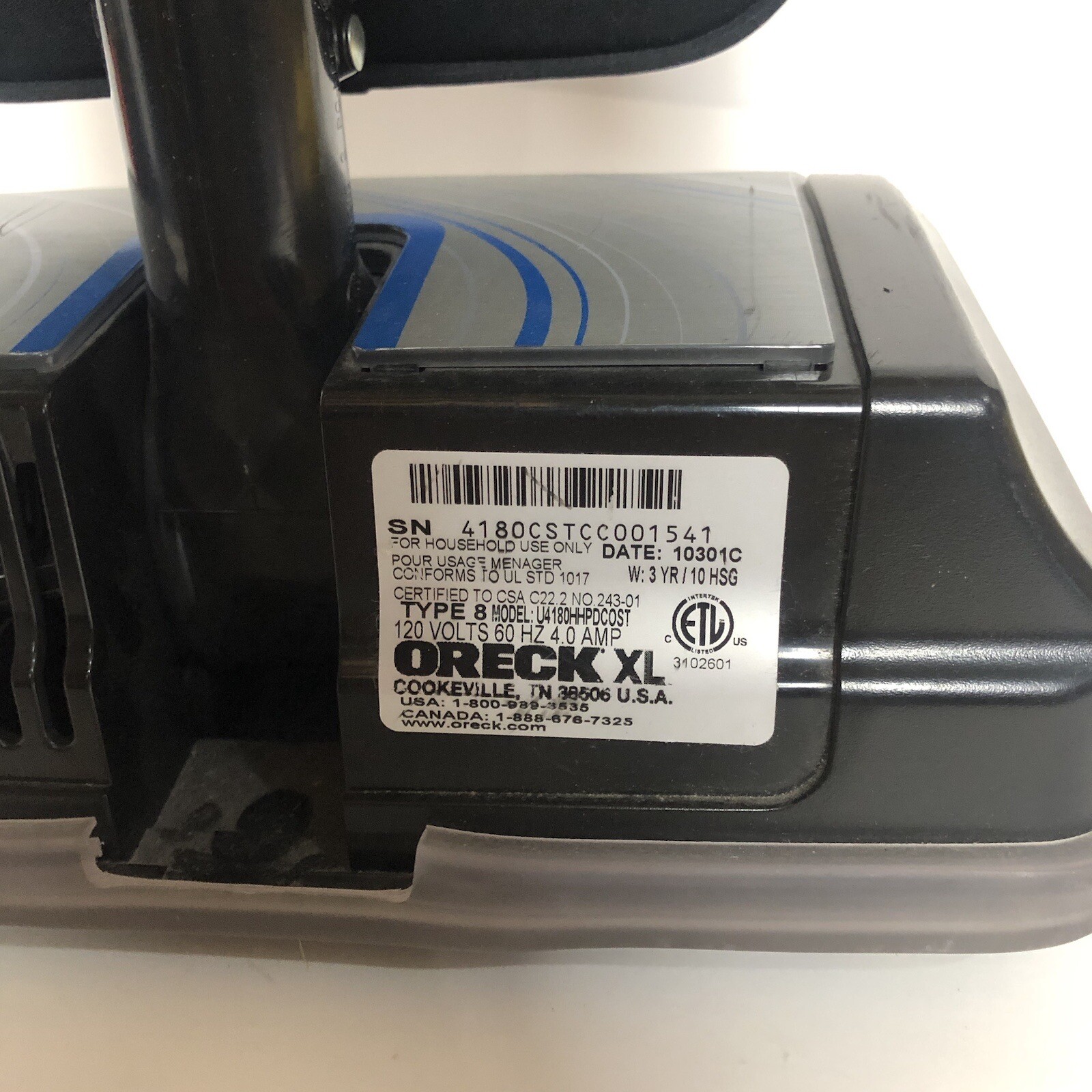Oreck+XL+Pro+Plus+II+Lightweight+Upright+Vacuum+Cleaner+U4180 for sale ...