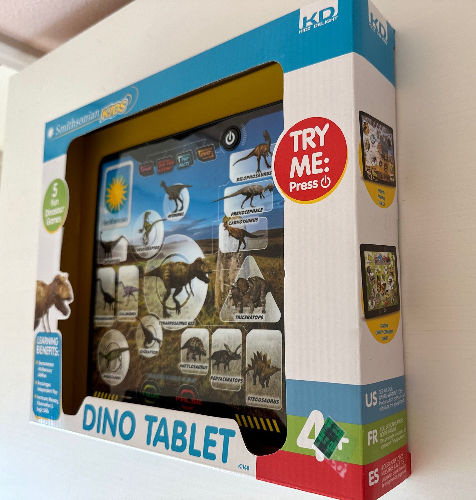 Smithsonian Kids Dino Tablet Kidz Delight 2011 Dinosaur Facts, Quiz+ | eBay