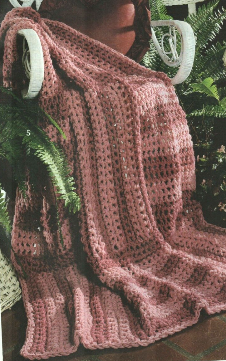 NEW QUICK & EASY Q-HOOK AFGHANS 7 DESIGNS DIGEST SIZE CROCHET PATTERN ...