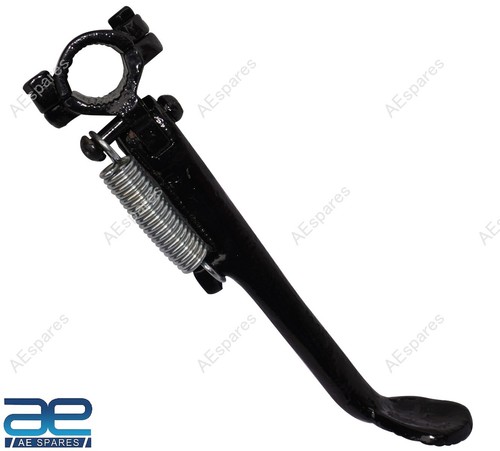Side Stand Black 1 1/8" Universal Clamp For BSA Triumph Ariel And Many ...