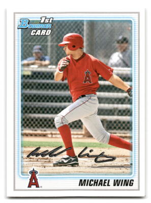 Michael Wing 2010 Bowman Baseball #BP86 Los Angeles Angels Prospects | eBay