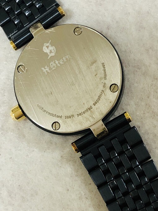 H. STERN Watch SAFIRA Yellow Gold Stainless Bracelet Sapphire 1 Diamond ...