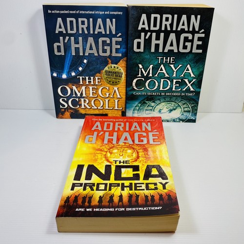 3 Lot Adrian d'Hage -The Inca Prophecy, The Omega Scroll, The Maya ...