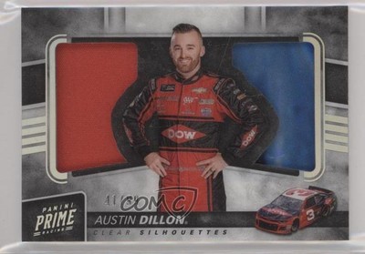 2018 Panini Prime Racing Clear Silhouettes Dual /99 Austin Dillon #CS ...