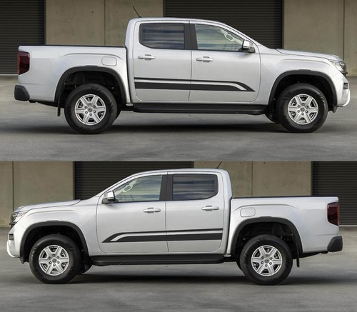 Fits Volkswagen Amarok VW Rocker Side Stripe Decals UTE Graphics 2023 ...