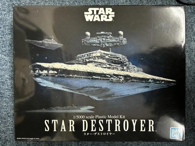 BANDAI Star Wars STAR DESTROYER 1/5000 scale Plastic Model Kit w/Box ...