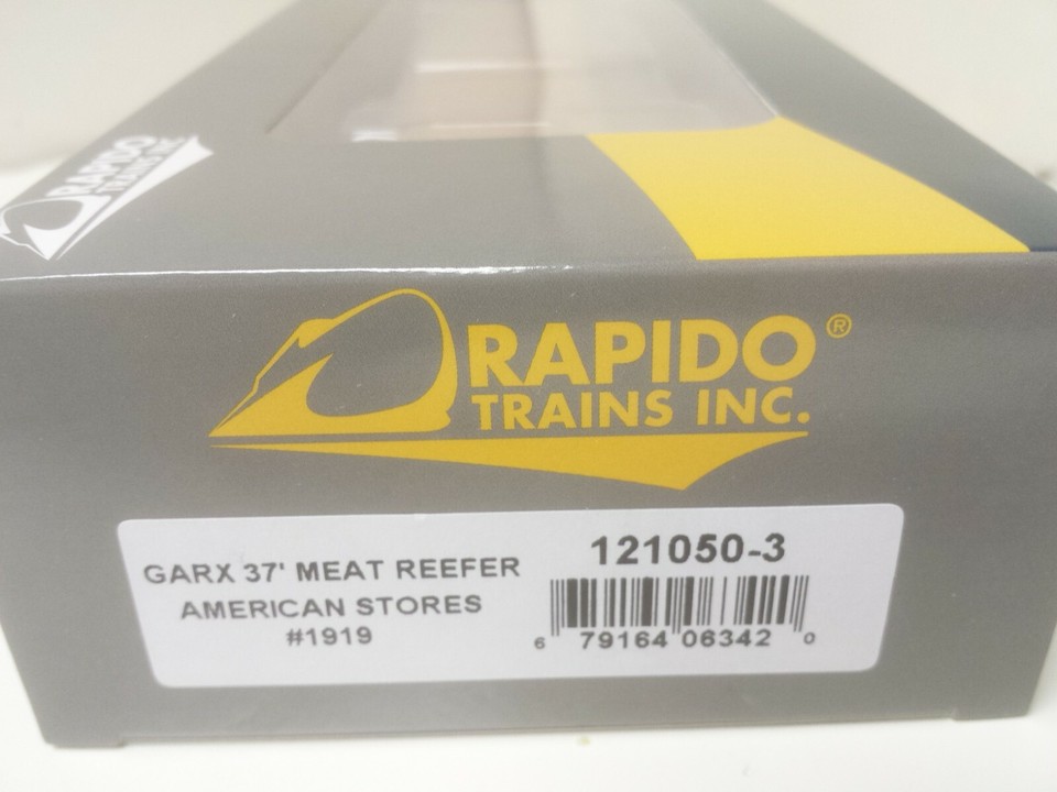 American Stores GARX 37' Meat Reefer Railroad Car #1919 Rapido 121050-3 ...