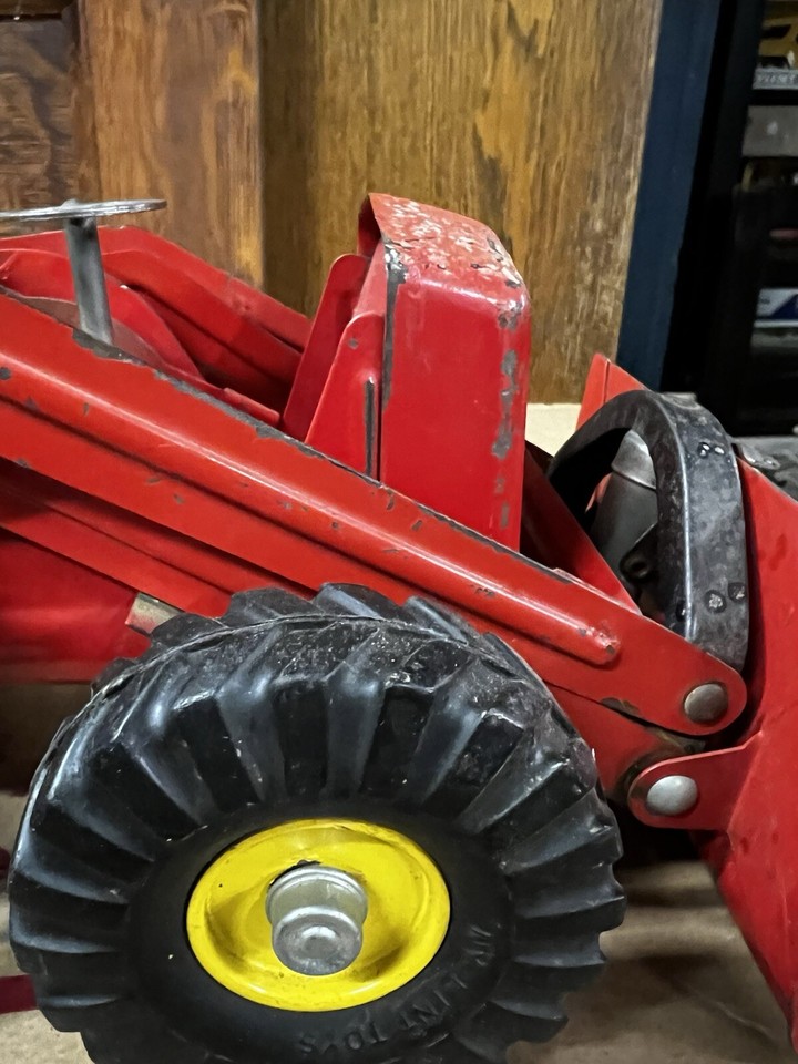 Vintage 1952 Nylint Payloader #1600 Red pressed steel toy 1st yr with ...