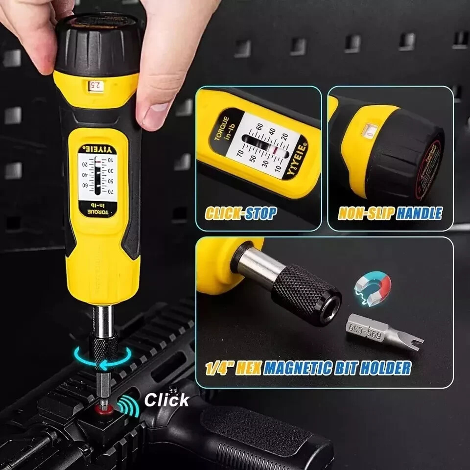 Drive Torque Wrench Screwdriver Set Gun Gunsmith Instrument Tool ...