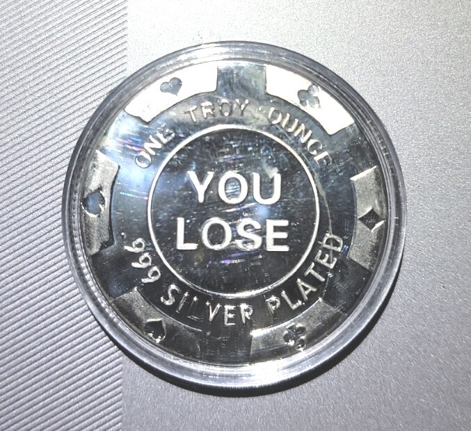 Silver You Win You Lose Sexy Lady Heads Tails Challenge Token Coin | eBay