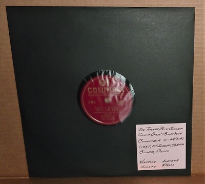 10" - 78 RPM SHELLAC RECORD by JOE TURNER-PETE JOHNSON, COUNT BASIE ...