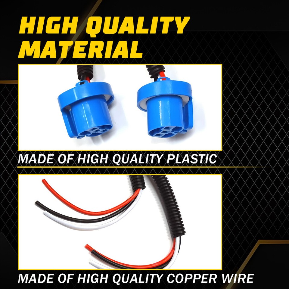 Pigtail Wire Female Socket 9007 HB5 Headlight Harness Socket Connector ...