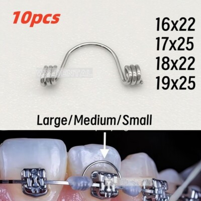 Torsion Spring Assortment 10-Pack Dental Orthodontic Torque Springs ...