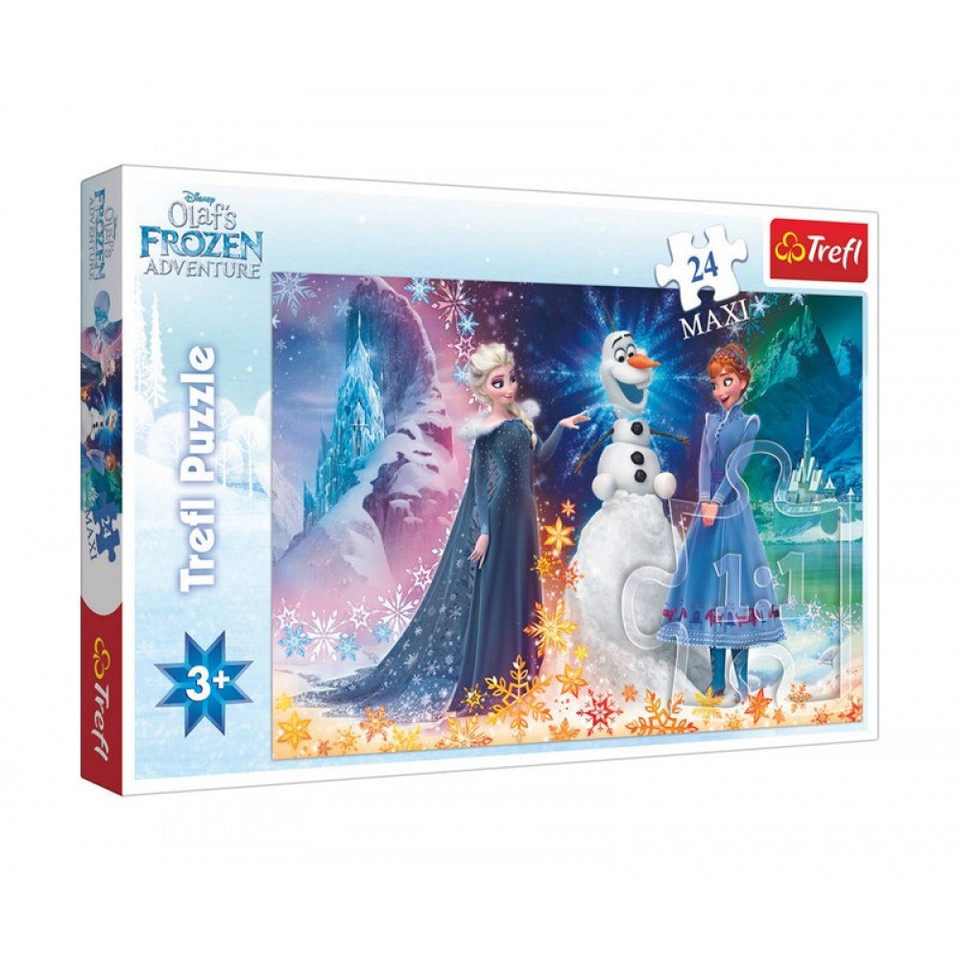 Trefl- Frozen Maxi Puzzle Olaf's Adventure 24 pezzi Per Bambini ...