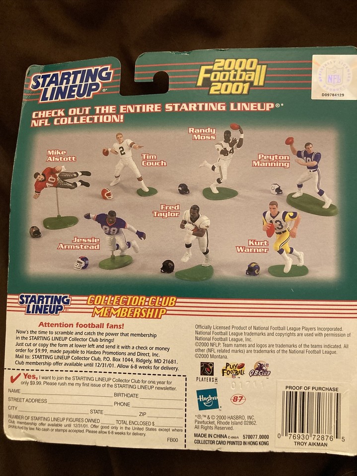 Hasbro Dallas Cowboys Troy Aikman 2000-2001 NFL Football Starting ...