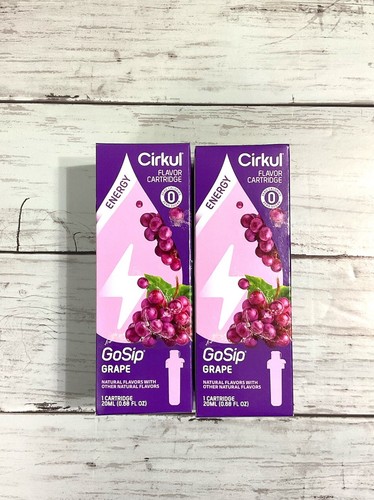 2 Cirkul GoSip Grape Flavor Cartridge, Drink Mix, 2items | eBay