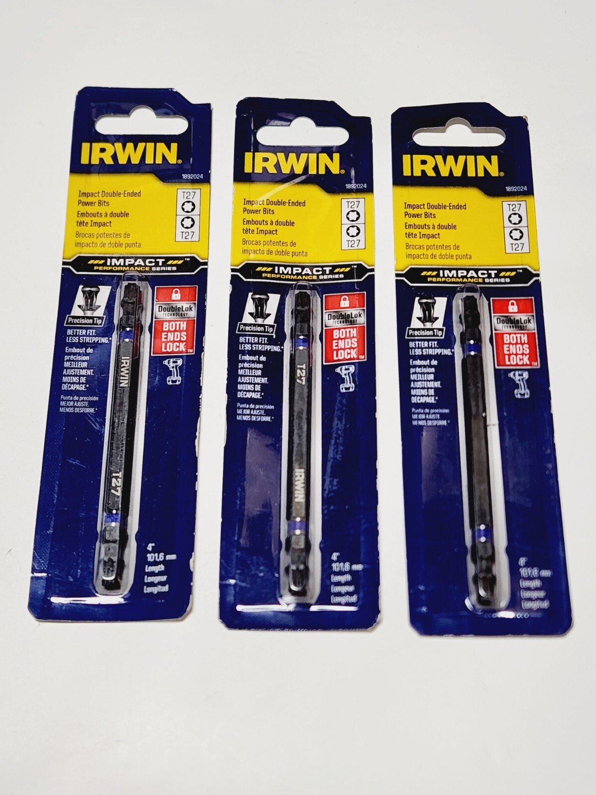 Irwin Impact Double Ended T27/T27 4" 3pc | eBay