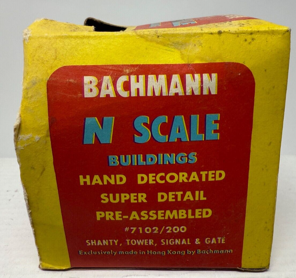 Bachman N Scale Buildings #7302/200 Shanty, Tower, Signal & Gate Model ...