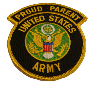 US ARMY PROUD PARENT PATCH SOLDIER SON DAUGHTER MOM MOTHER DAD FATHER ...
