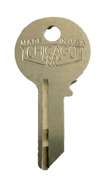 CHICAGO LOCK CO 1 3/4" Blank Brass Key Vintage NOS mult available ...