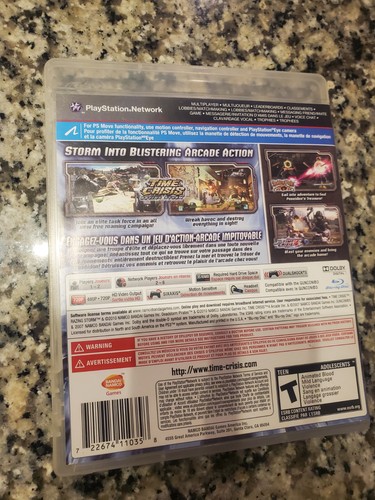 Time Crisis: Razing Storm PS3 Sony PlayStation 3 VERY NICE - COMPLETE ...