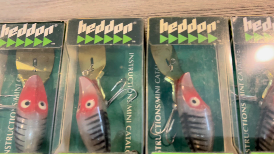 Vintage Heddon Dealer 1/2 dozen River Runt Zip 6 in boxes fishing lures ...