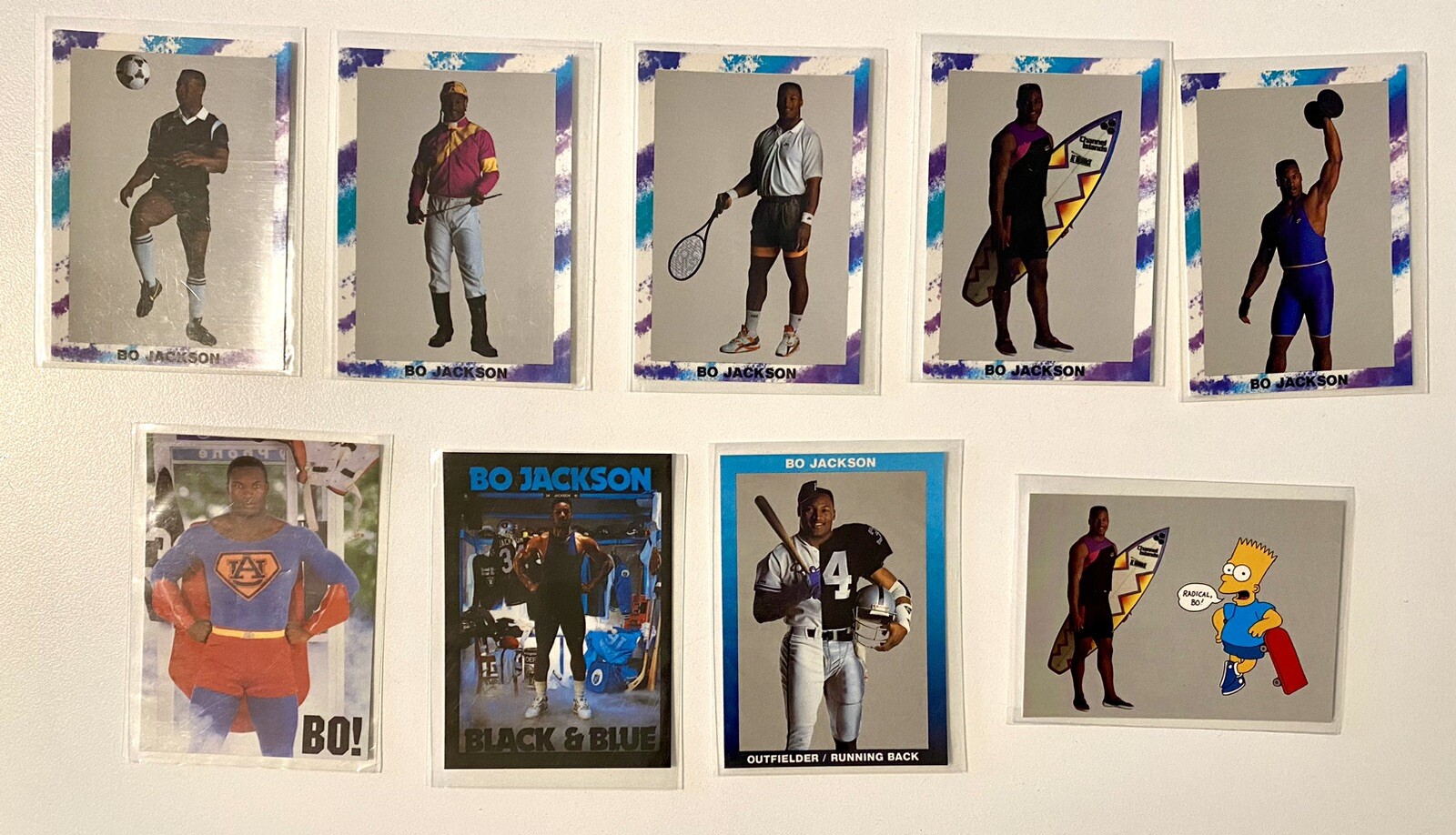 Bo Jackson Oddball Promo Cards. Rare 1990s, Lot Of 9. Super Bo, Bo ...