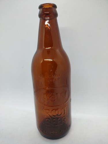 A&W Root Beer Brown Glass EMPTY 12 oz Bottle (GC) | eBay