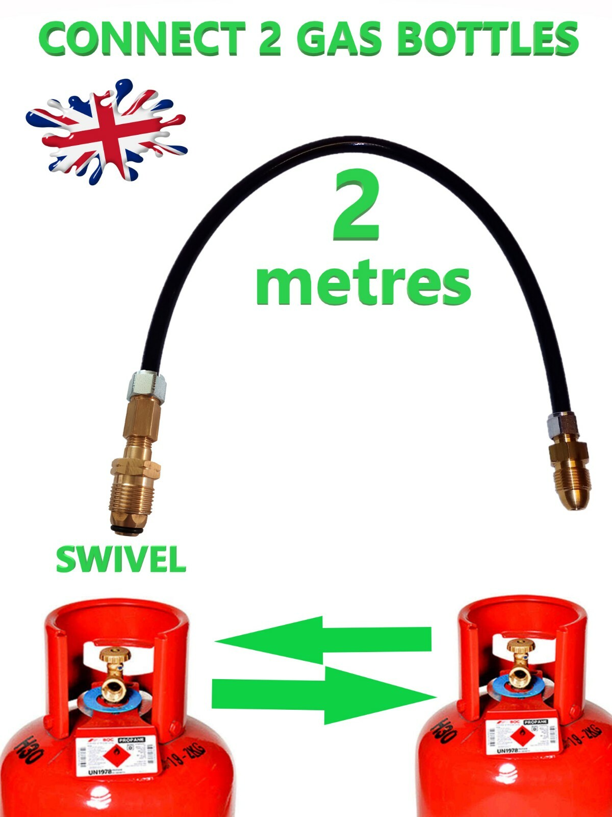 REFILL LPG BOTTLE,TRANSFER GAS,PROPANE CYLINDER POL SWIVEL LPG 2METRE ...
