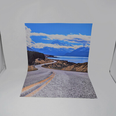 Model Car Backdrop Background 1:24 Scale Diorama Mountain Road New ...