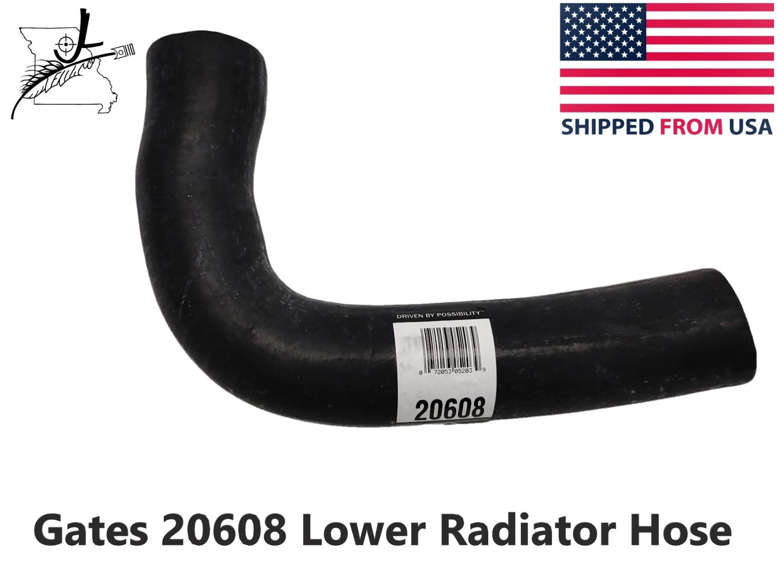 Gates 20608 Radiator Coolant Hose Lower Ford 300 Six Engine F100 F150 ...