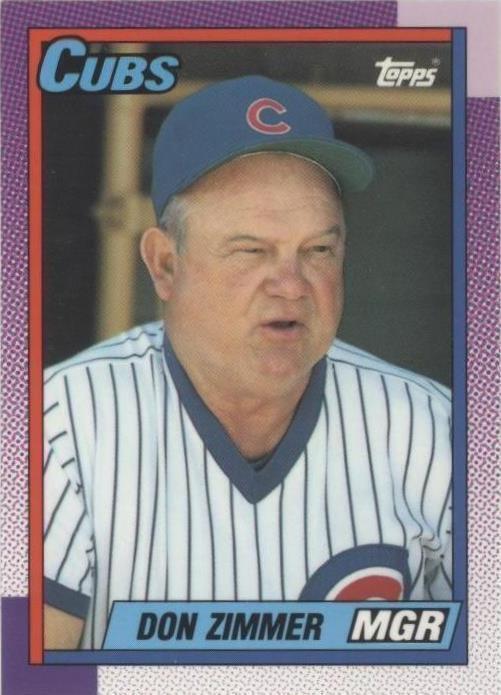 1990 Topps - Team Leaders Don Zimmer #549 Collector's Edition (Tiffany ...