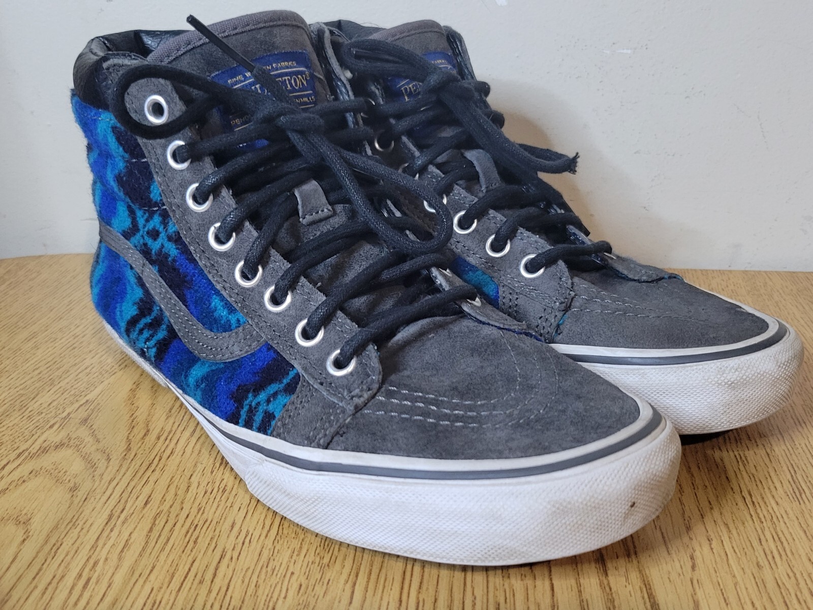 Vans Pendleton Blue Tribal SK8-Hi 3M Scotchgard Insulated Hi-Top ...