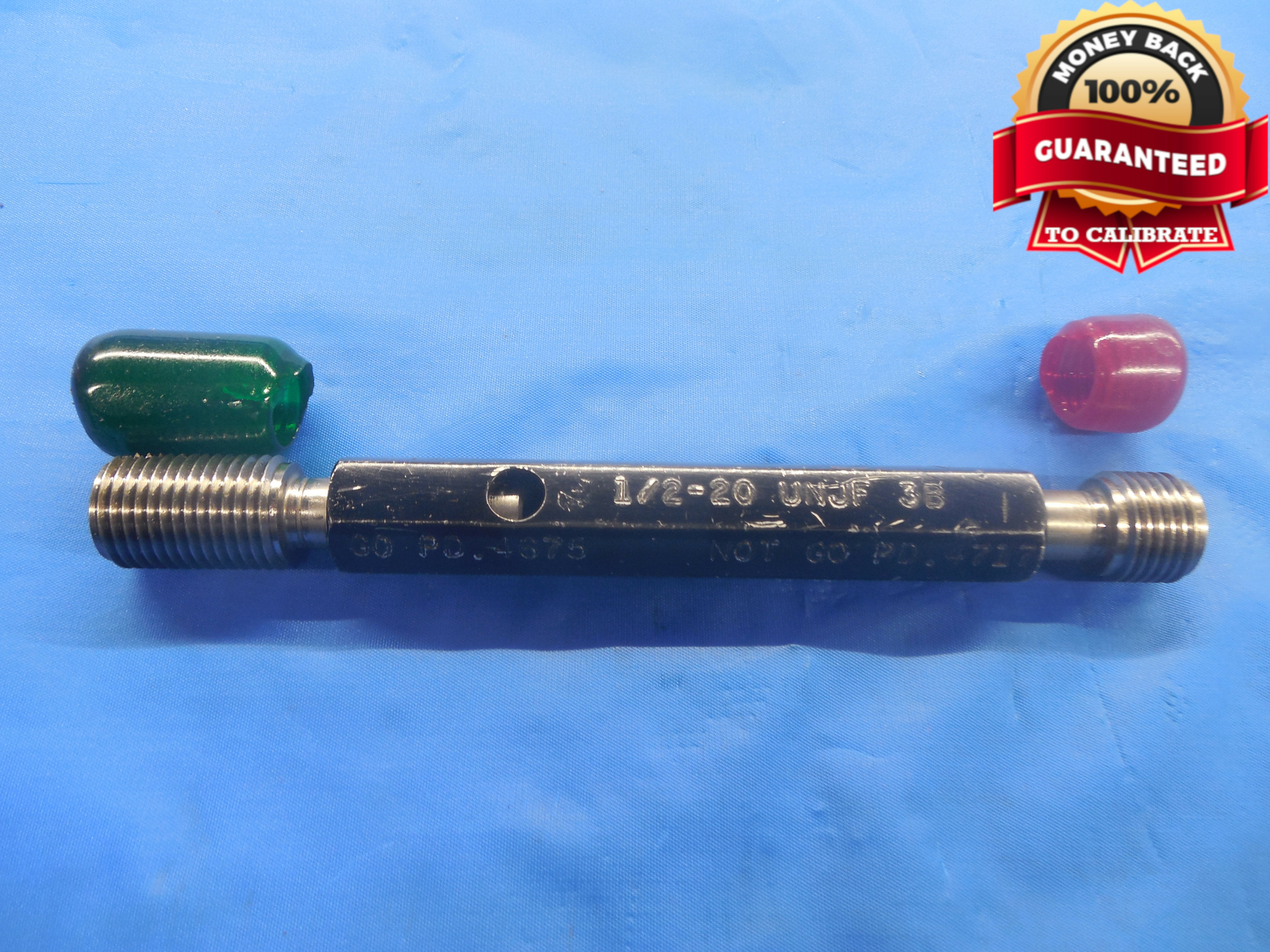 1/2 20 UNJF 3B THREAD PLUG GAGE .5 GO NO GO P.D.'S = .4675 & .4717 ...