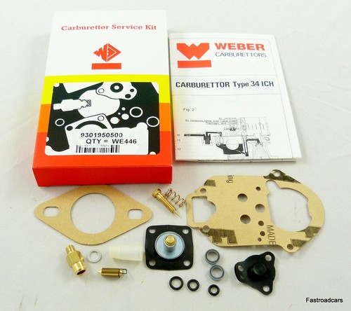 WEBER 34 ICH/ICT CARB/ CARBURETTOR SERVICE KIT ORIGINAL WE446 £32.97 | eBay
