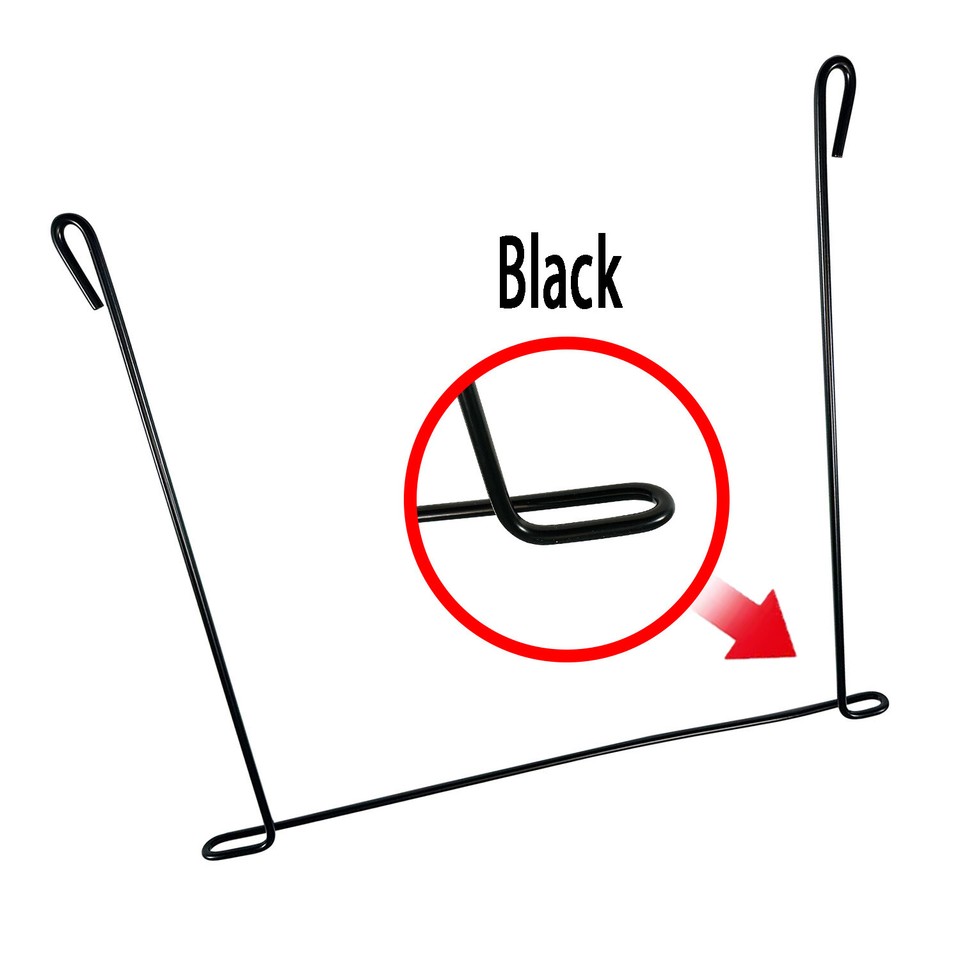 NEW 24" x 21” Black Steel Mud Flap Anti-Sail Bracket - Straight - 2Pcs ...