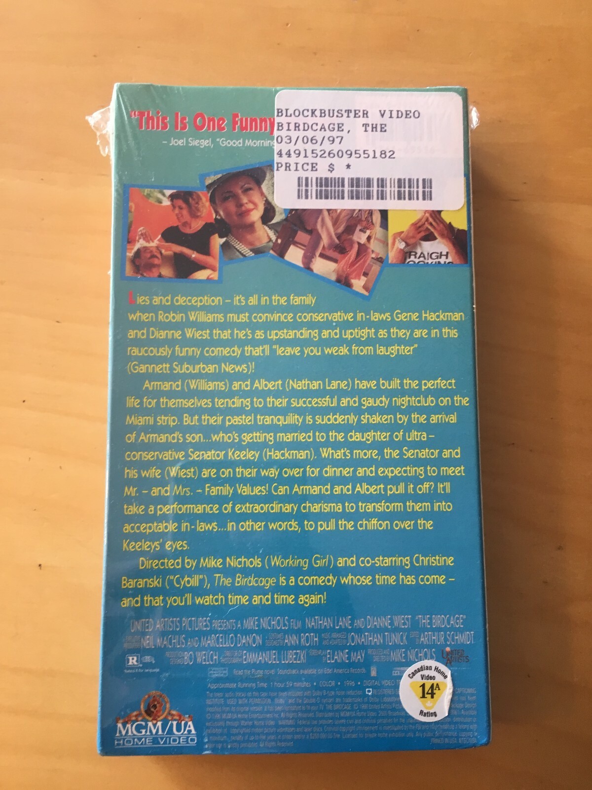 THE BIRDCAGE VHS SEALED ROBIN WILLIAMS GENE HACKMAN | eBay