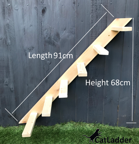 Cat Ladder For Wall Or Fence Mounted 6 Steps Cat Steps Cat Climbing ...