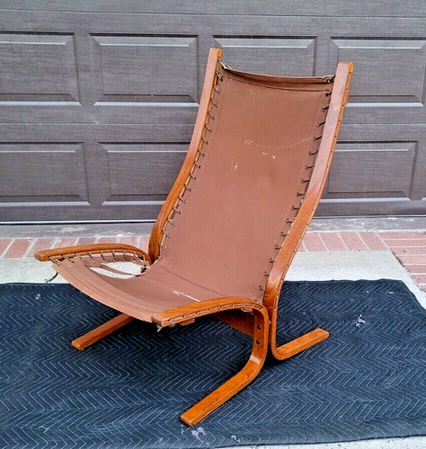 Vintage Ingmar Relling Westnofa High-Back Siesta Chair Frame | eBay