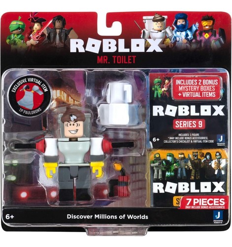 Roblox Action Collection - Mr. Toilet Figure Pack + Two Mystery Figure ...