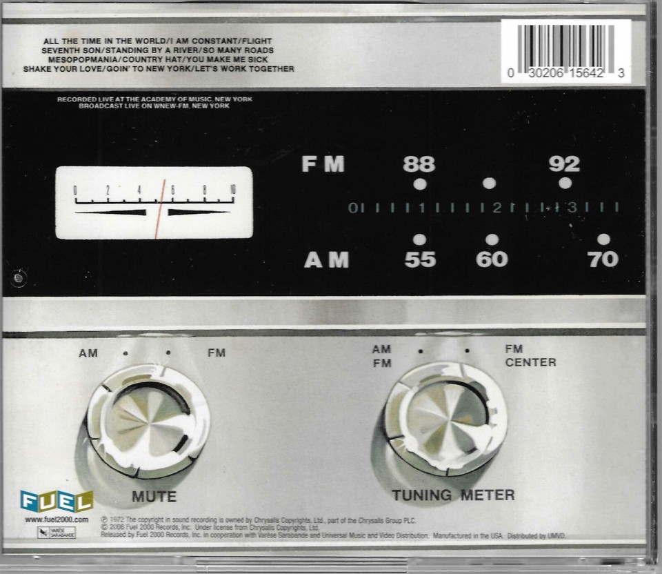 CLIMAX BLUES BAND-FM/LIVE 1972/2006 REISSUE CD 30206156423 | eBay