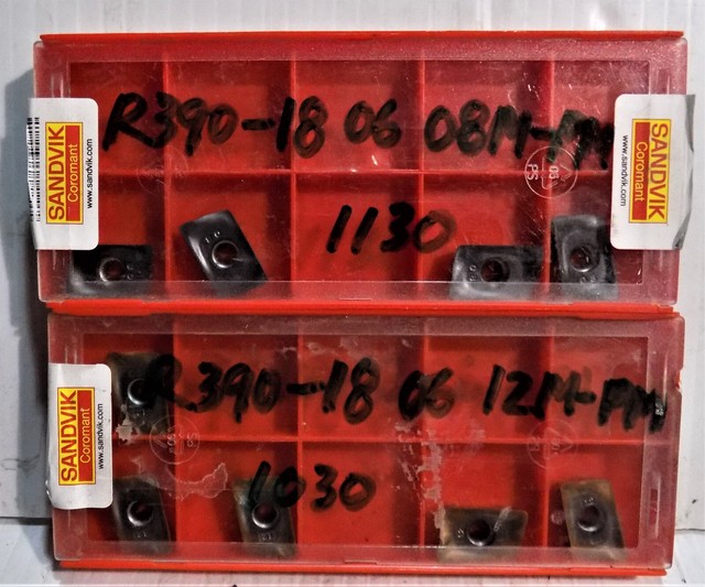 Sandvik R390-18 06 12m-pm Carbide Inserts Grade 4240 10pcs for sale ...