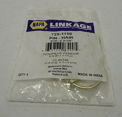 725-1150 NAPA Linch Pins – Secure Quick-Release Locking Pins, Qty of 4 ...