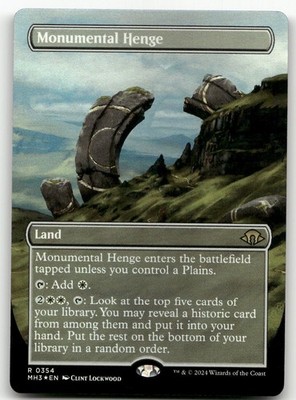 Monumental Henge (Borderless) #354 (Foil) (NM) Modern Horizons 3 MH3 ...