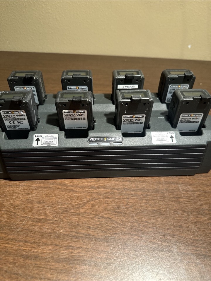 LOTOF8 WatchGuard WFC1 VISTA WIFI Body Cam w WatchGuard VTS1 Transfer ...