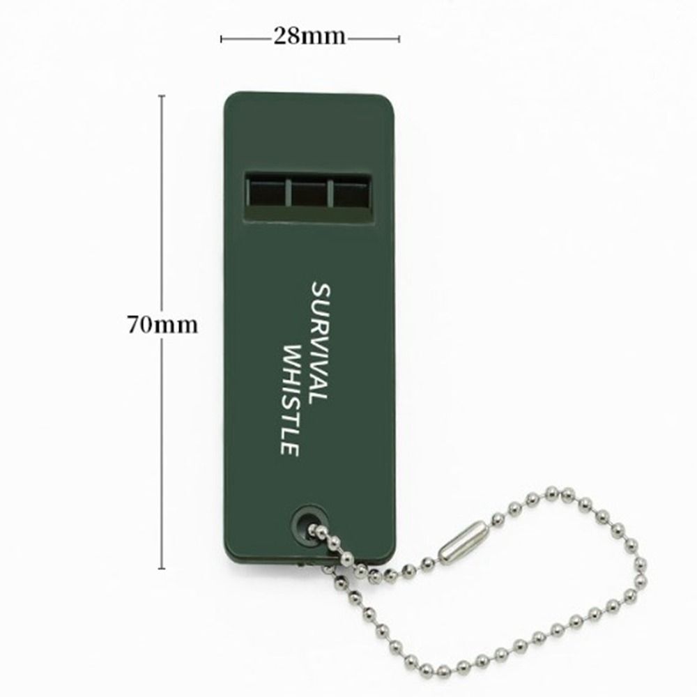 2 Styles High Decibel Whistle Plastic Survival Whistle Keychain Outdoor ...