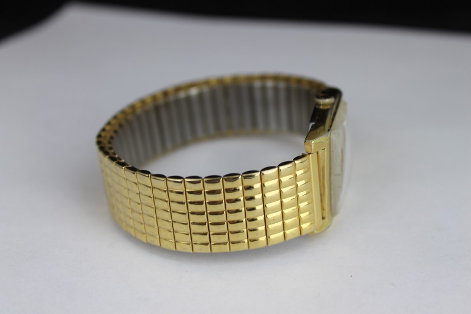 SUPER RARE! Men's vintage BULOVA watch 1970 GOLD ep bezel 17J WORKS | eBay