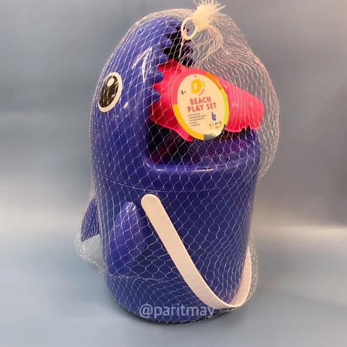 Target Bullseye Playground 7 Piece Beach Toy Shark Bucket Set Summer ...