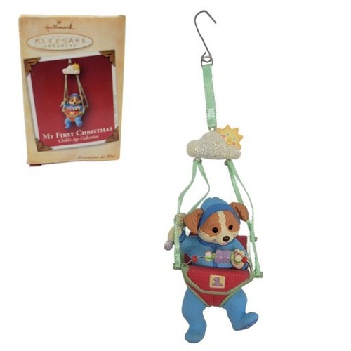 2004 Hallmark Keepsake Puppy Swing My First Christmas Ornament Child's ...